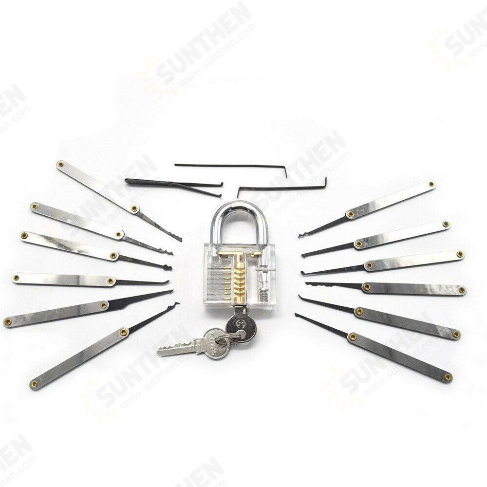 19 Pcs Stainless Steel Lock Set Gift Kits Lock Repair Sets for Door Lock