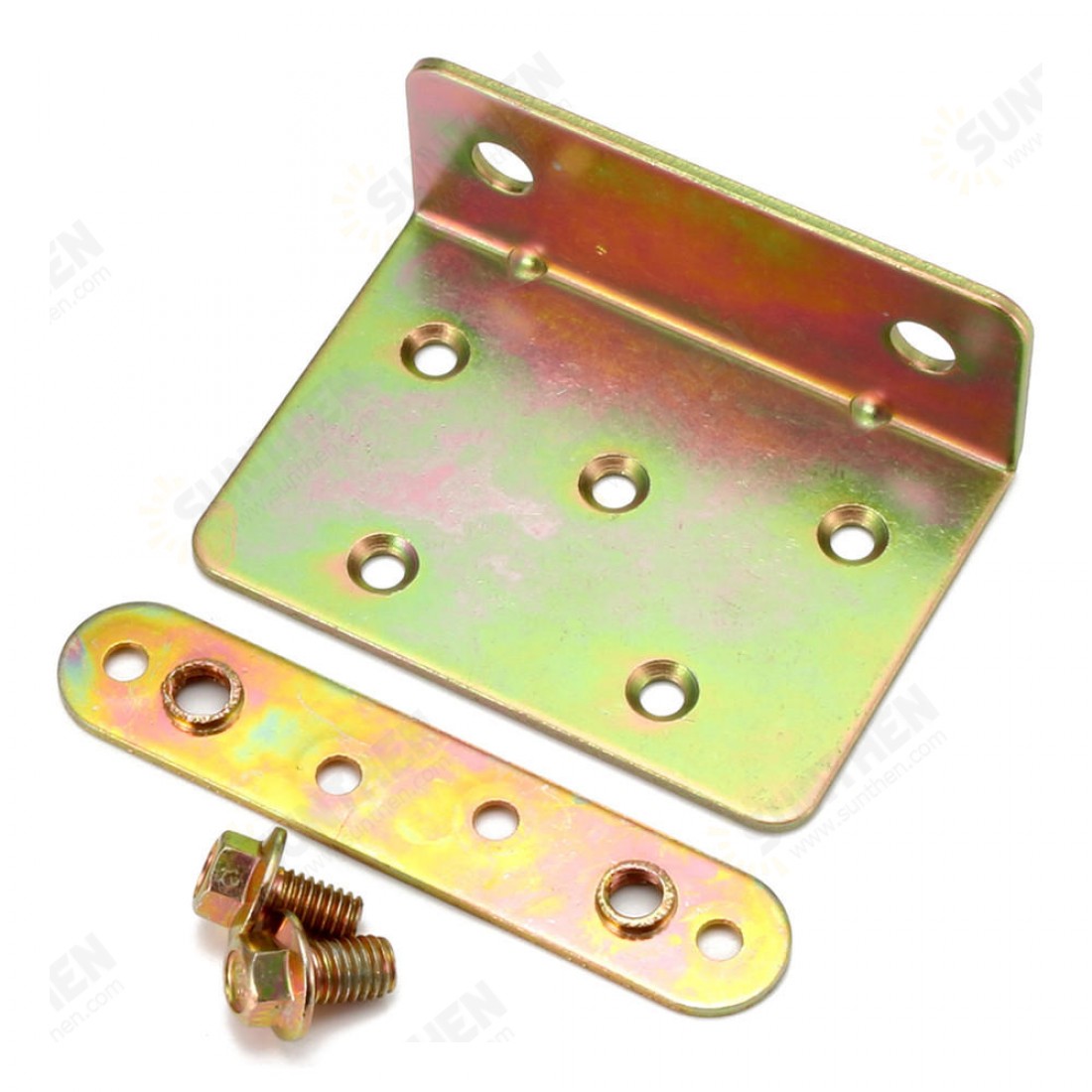 8pcs Gold Metal Bed Connection Hinge Furniture Home Buckle Hook Rail ...