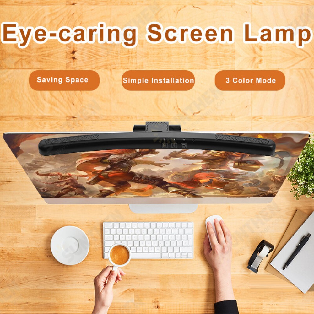 Curved RGB Monitor Light Bar RGB Dazzling Lighting Dynamic with Rhythm ...