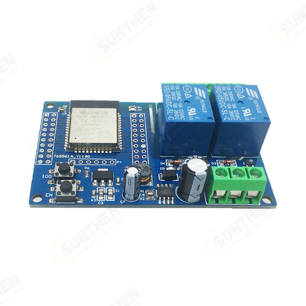 DC5-60V Power Supply Dual WiFi bluetooth Relay Module ESP32-WROOM ...