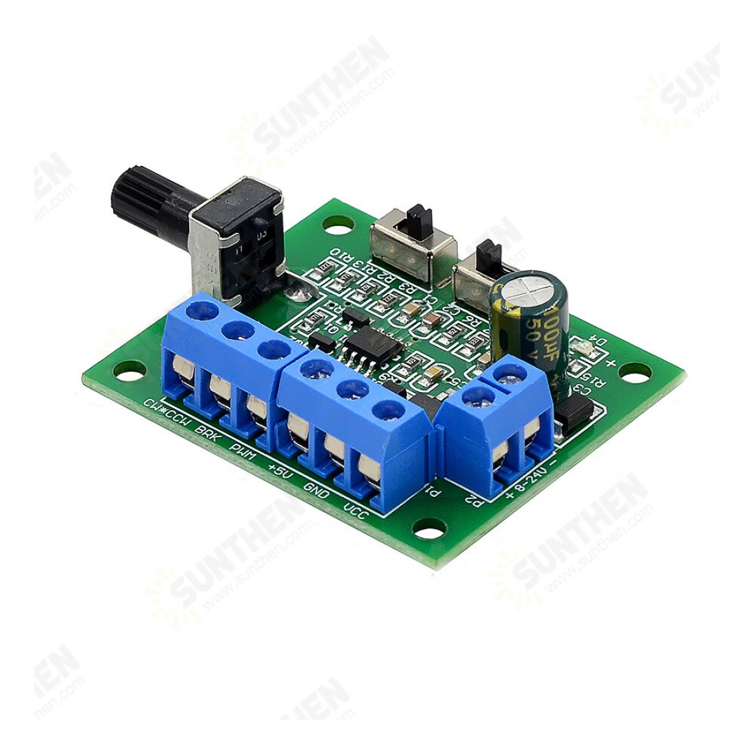 DC 8-24V Brushless DC Motor Speed Controller with Drive PWM Speed ...
