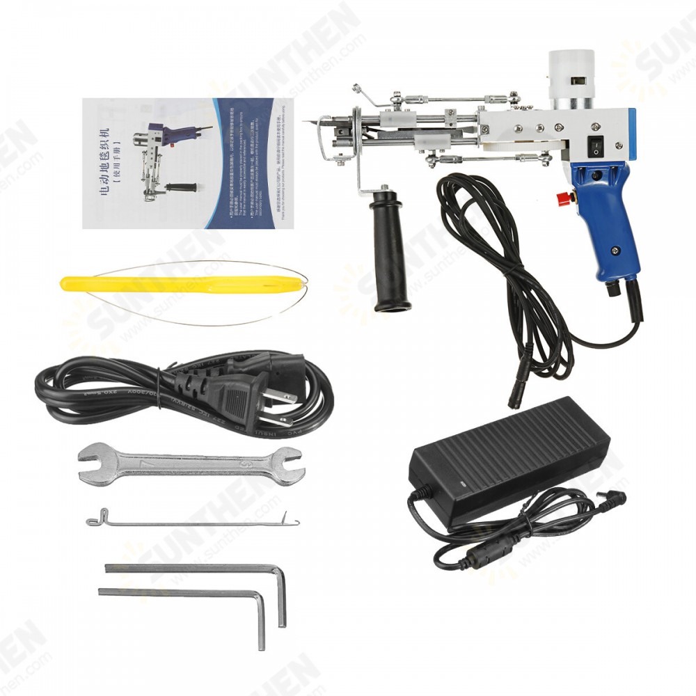 DIY Cut Pile Tufting Guns Carpet Weaving Flocking Machine Set Hand-Held ...