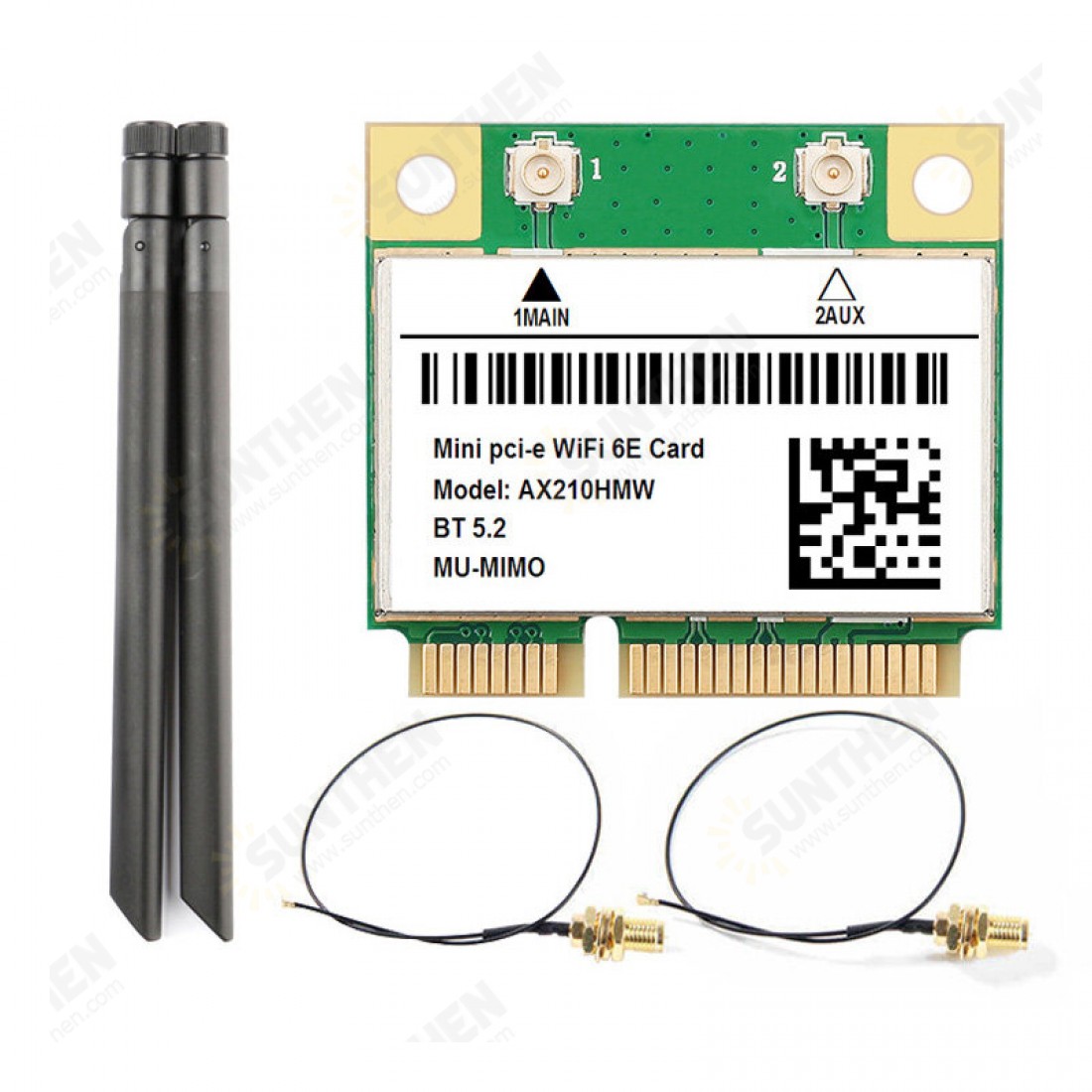 AX210HMW WiFi 6E Wireless Network Card 5G Dual Band 2400Mbps WiFi Card ...