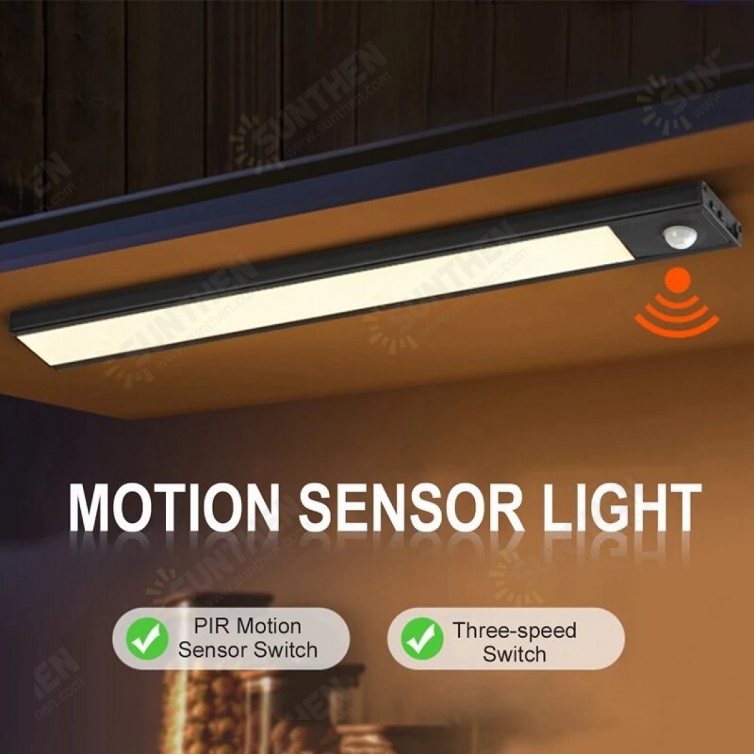 20/40/60CM Body Sensing Small Night Light USB Charging Lamp LED ...