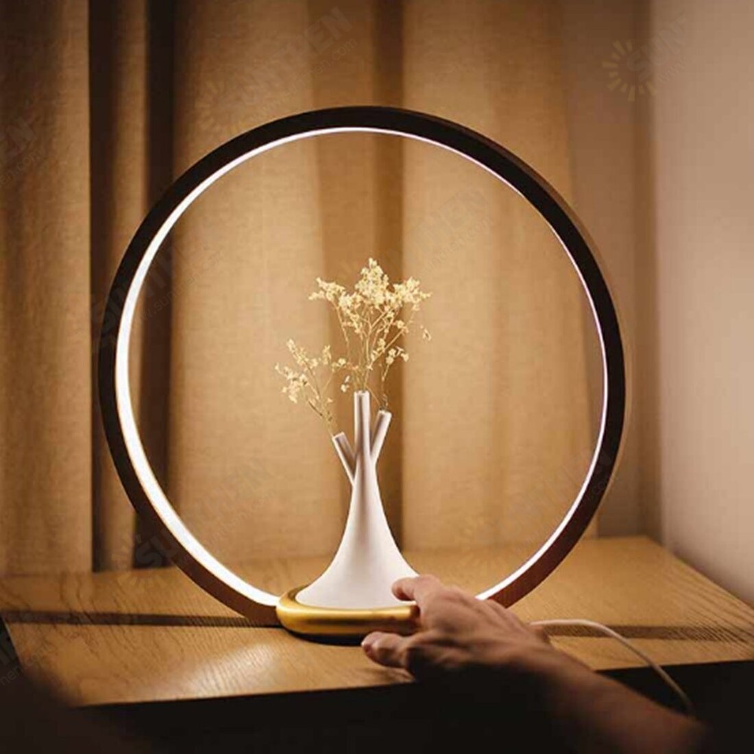 Creative Classical Garden Scenery LED Night Light Touch Control Dimming ...