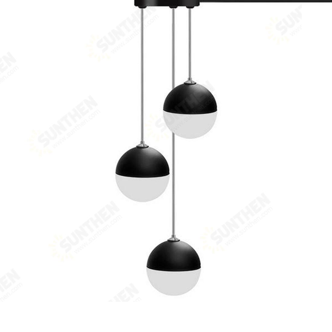Modern 3 Wind Bell Balls LED USB Ceiling Reading Light Living Room ...