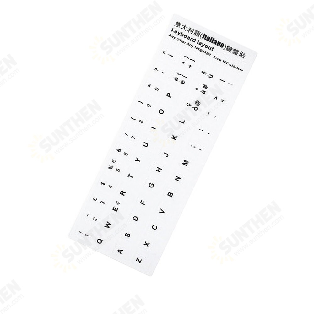 Italian Laptop Keyboard Sticker Keycap Stickers Transparent Cover ...