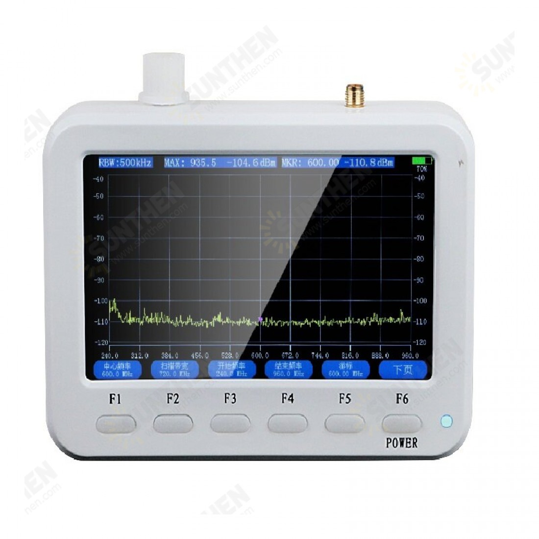 XT-127 Portable Spectrum Analyzer Signal Frequency Measuring Instrument ...