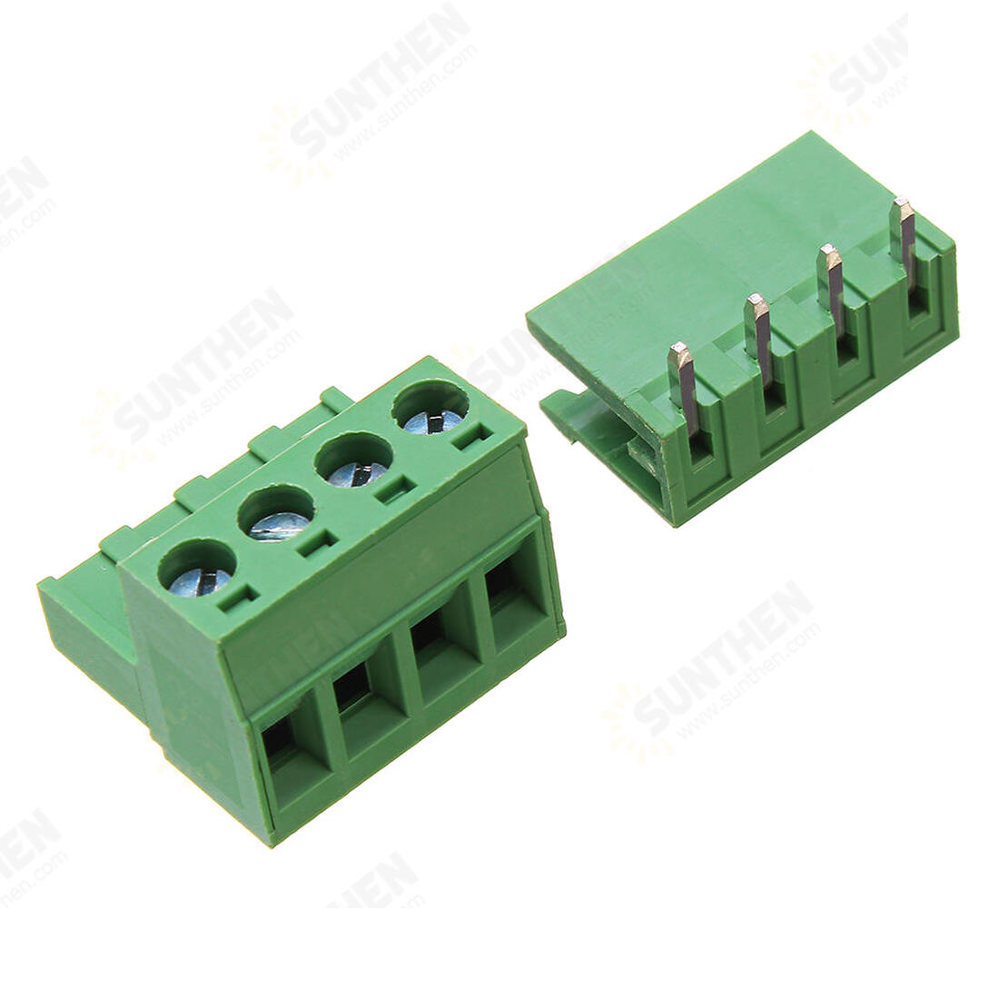 2EDG 5.08mm Pitch 4 Pin Plug in Screw Dupont Cable Terminal Block ...