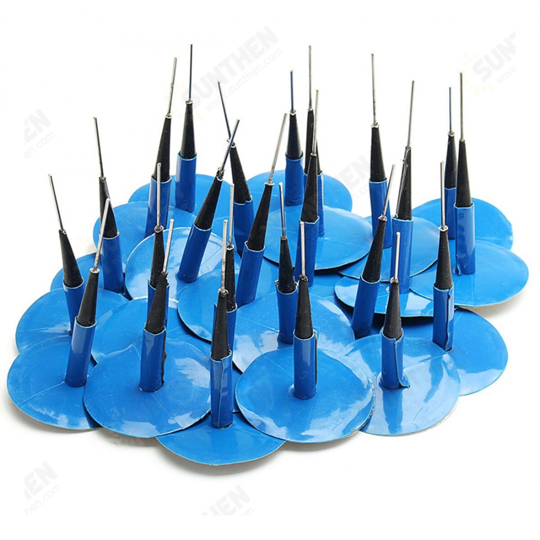 Universal 24pc Natural Rubber Tyre Puncture Repair Tool Wired 9mm Plug ...
