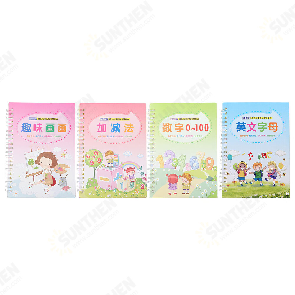 4 Types Practice Writing Paste Numbers Letters Painting Arithmetic ...