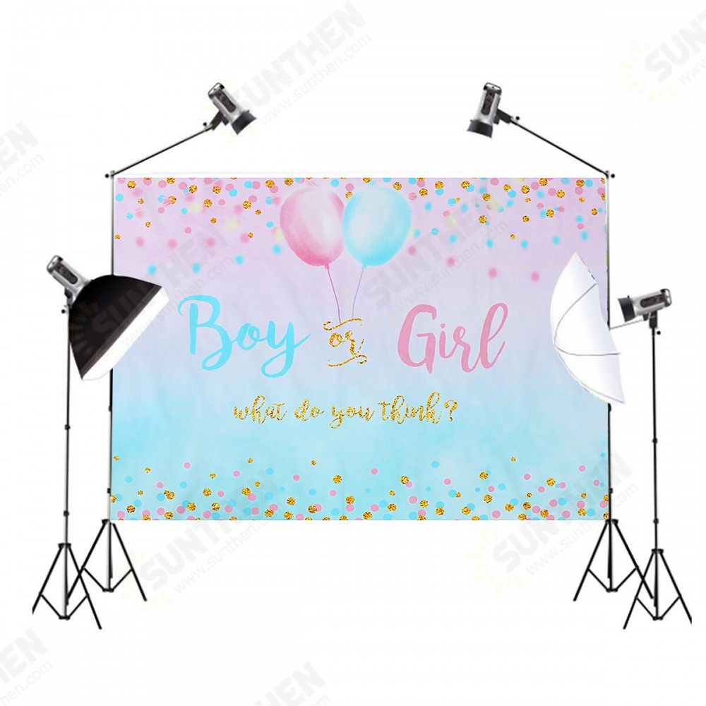 3x5FT 5x7FT 6x8FT Vinyl Boy or Girl Reveal Photography Backdrop ...
