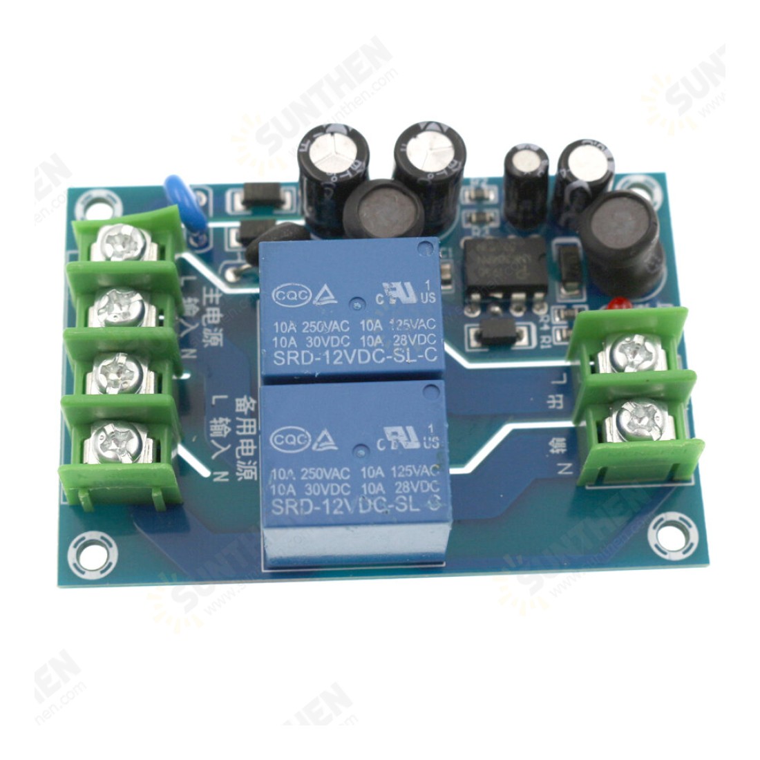 220V 2 Channel Power Automatic Switcher 10A Dual Power Supply 2 In 1 ...