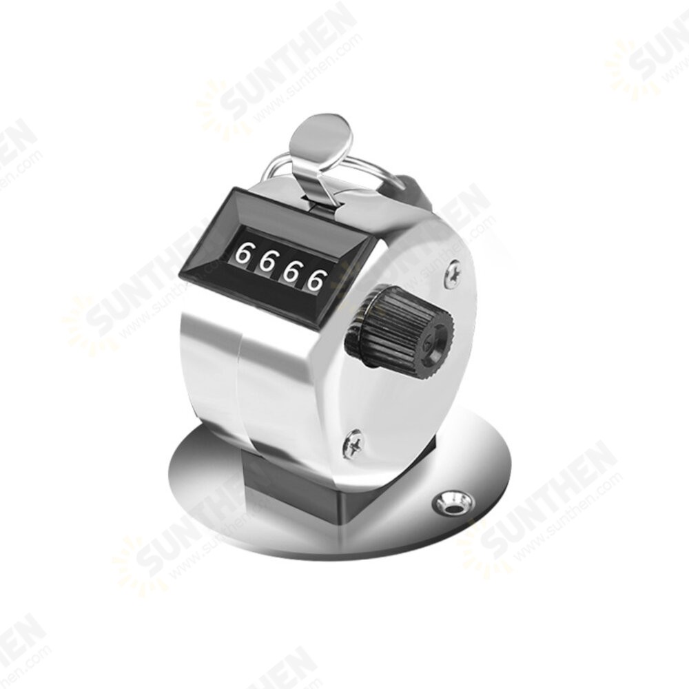 0-9999 Metal Manual Counting Device Four-Digit Counter Hand Tally ...