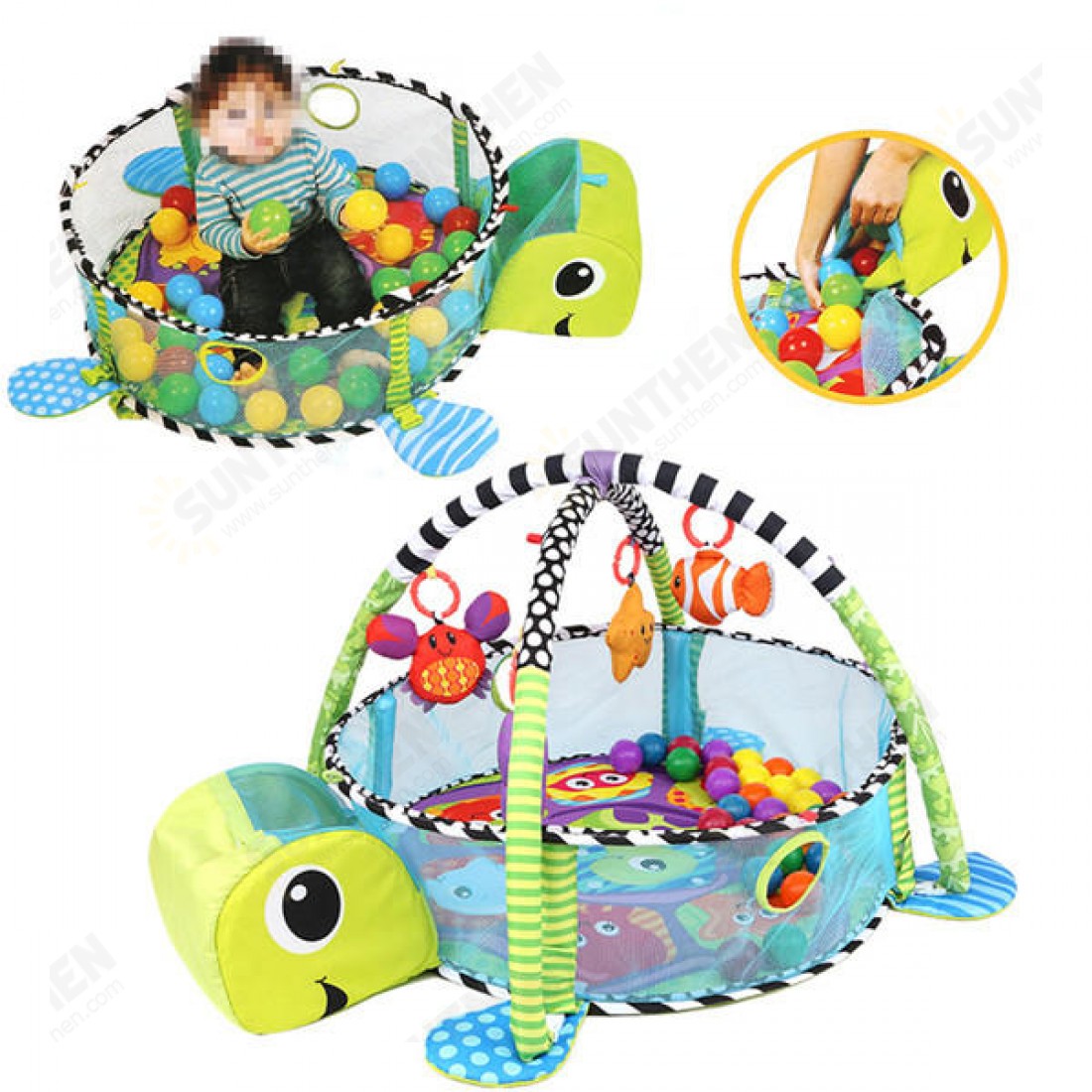 Infant Toddler Baby Play Set Activity Gym Playmat Floor Rug Kids Toy ...