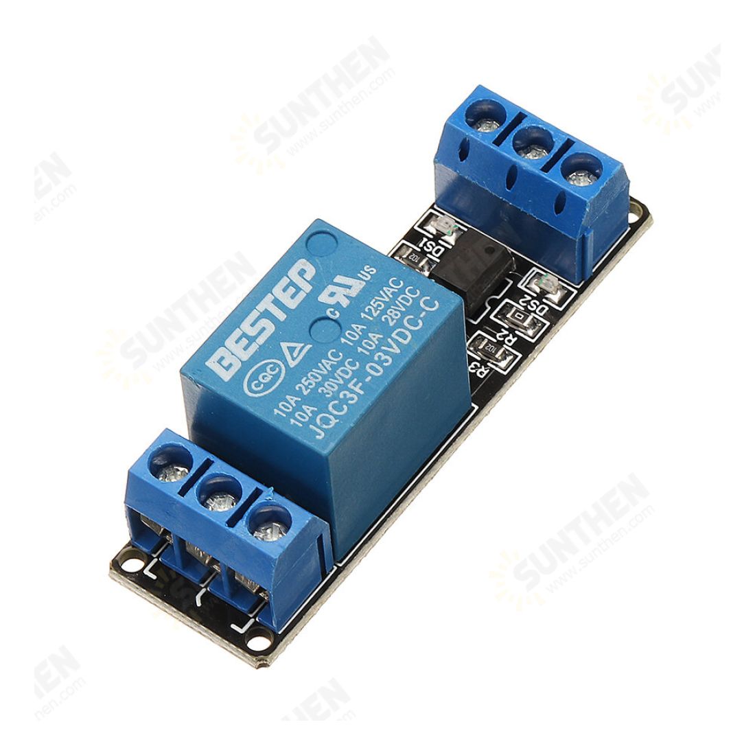 1 Channel 3.3V Low Level Trigger Relay Module Optocoupler Isolation ...
