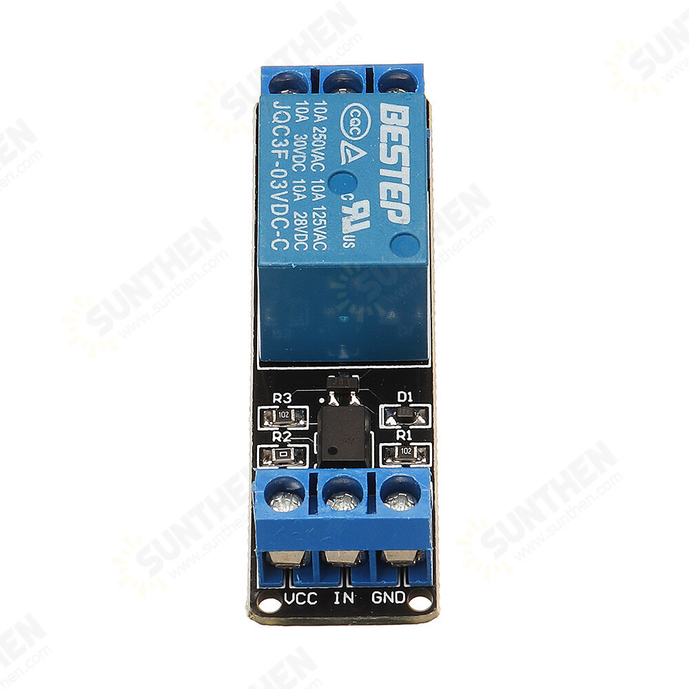 1 Channel 3.3V Low Level Trigger Relay Module Optocoupler Isolation ...