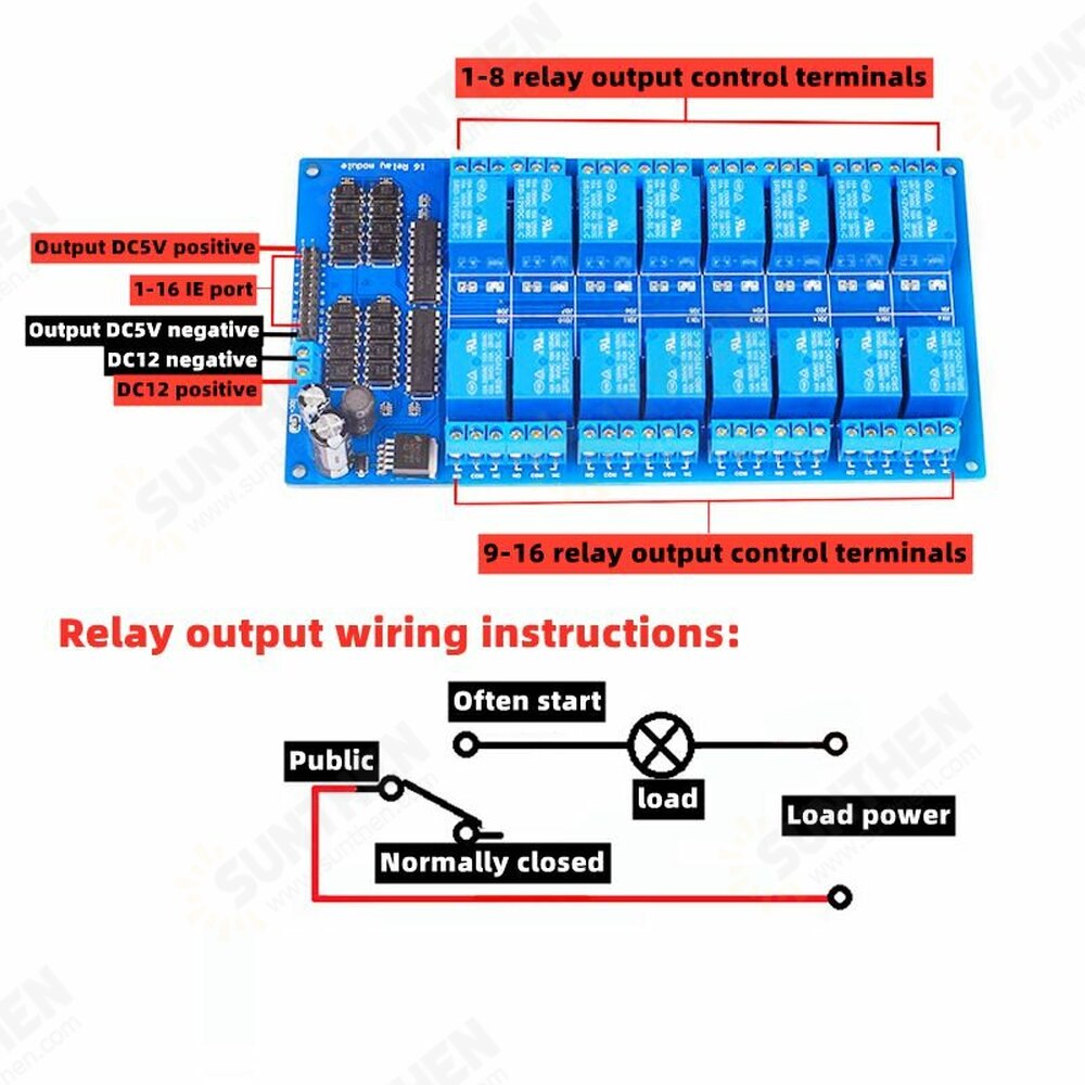 1/2/4/6/8/16 Relay Module 8 Channel with Optocoupler Relay Output 1 2 4 6 Relay Module 8 ...