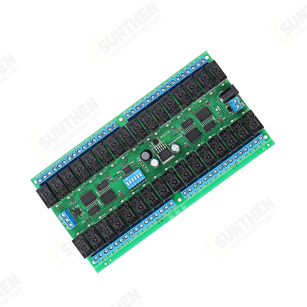 12V 32CH Channel RS485 Relay Modbus RTU Protocol Serial Remote Control ...