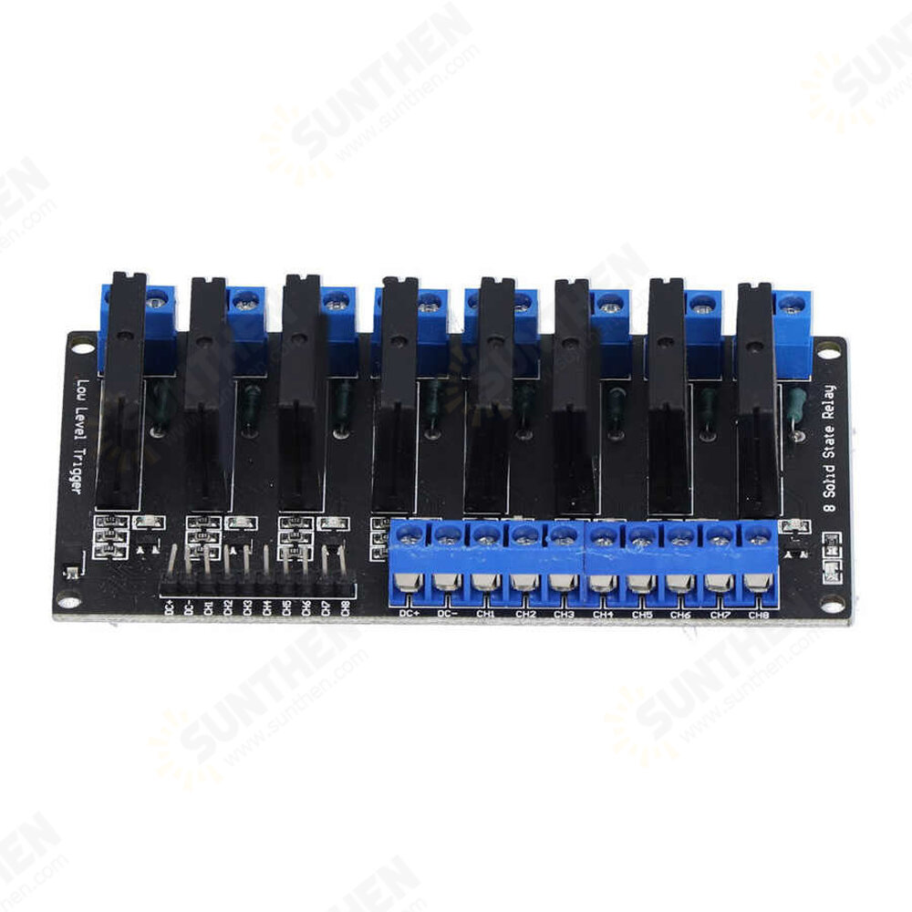 5V Relay 8 Channel SSR Low Level Solid State Relay Module 250V 2A with Fuse