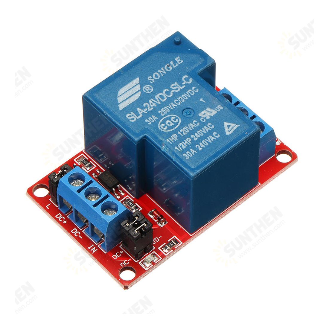 1 Channel 24V Relay Module 30A With Optocoupler Isolation Support High ...