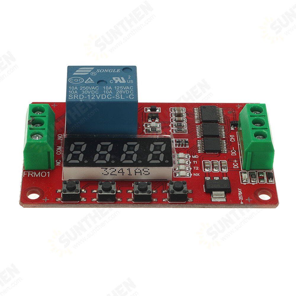 FRM01 DC5/12/24V 1 Channel Multifunction Relay Module Loop Delay Timer ...