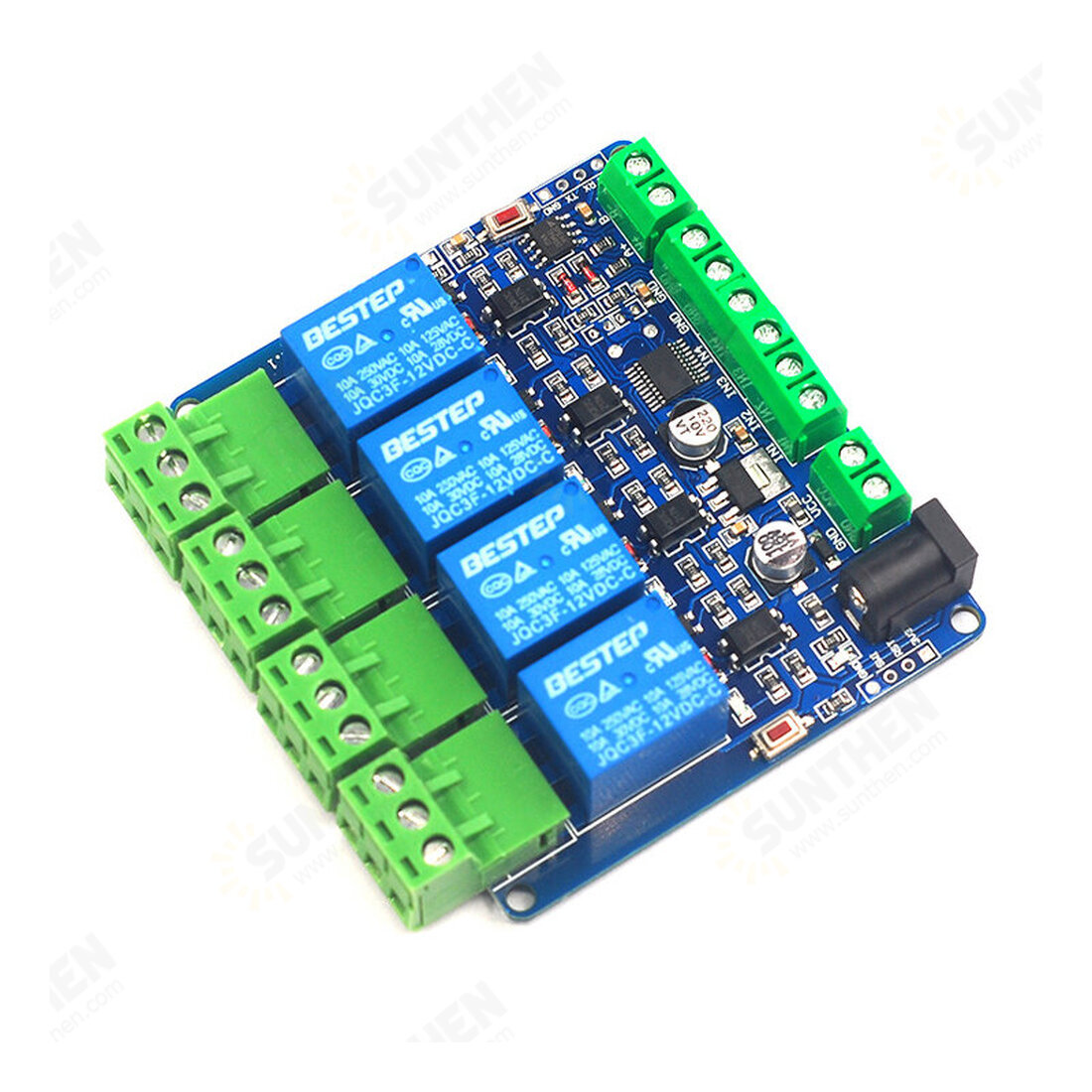 Modbus-Rtu 1/2/4/8 Channel 12V Relay Module Switch Modbus RTU 4 Channel Relay Output 12V Switch ...