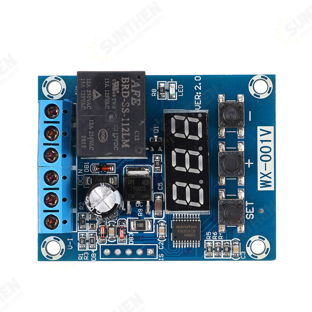 Voltage Detection Module Relay Switch Charging Discharge Monitoring