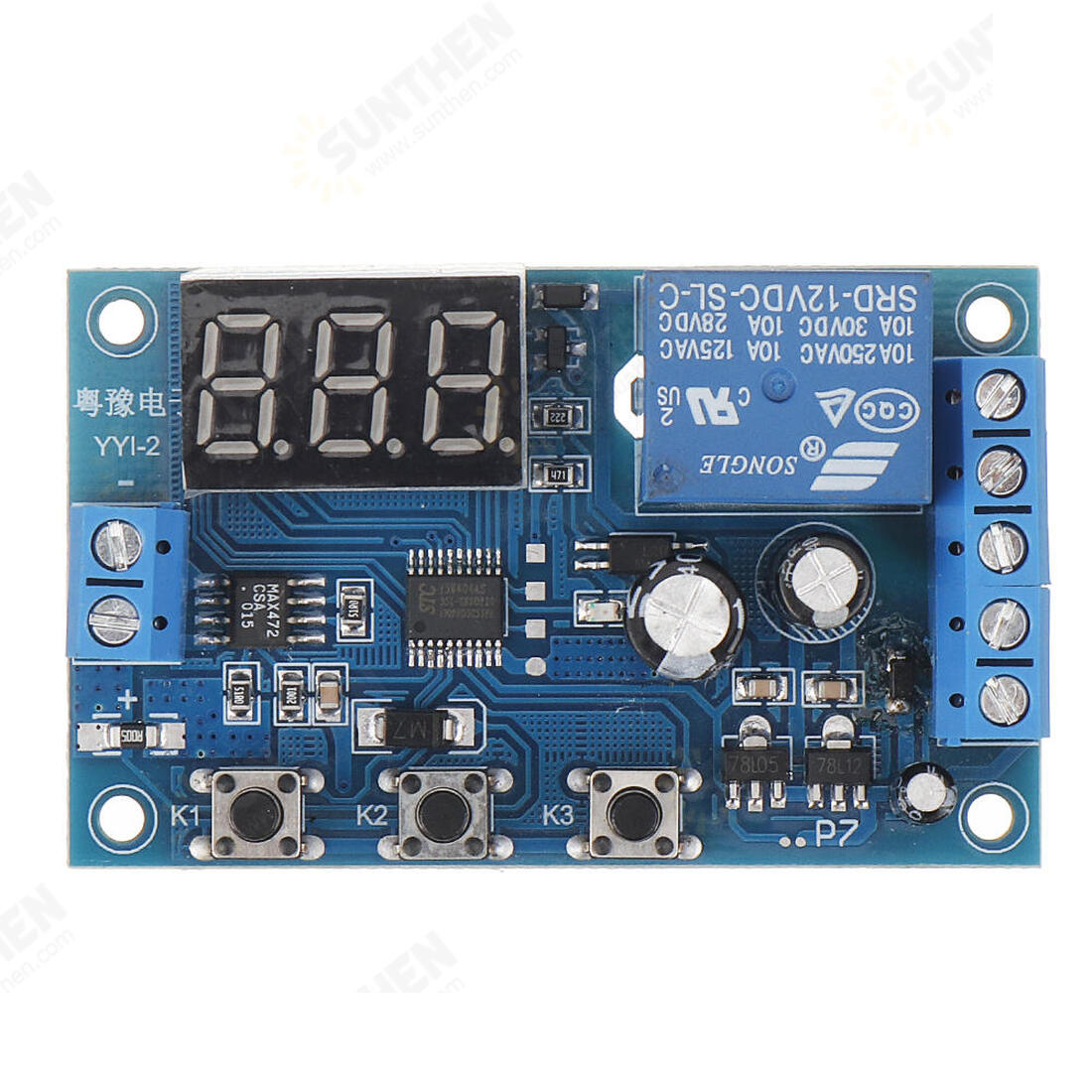 Yyi 2 5v 12v 24v Current Detection Module Current Limit Overcurrent Motor Blocking Protection