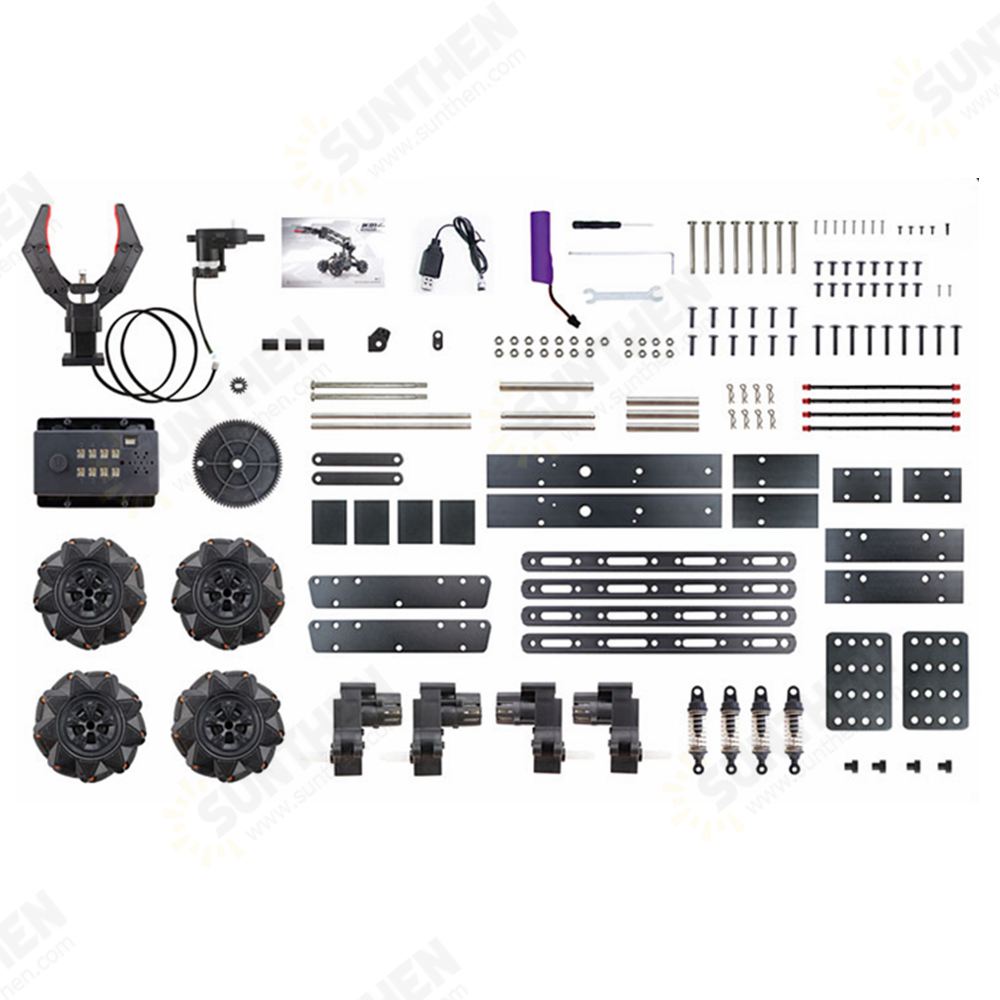 JK01 2.4G 14CH Memory Program 4WD DIY Assembly Mecha Clamp Manipliator ...