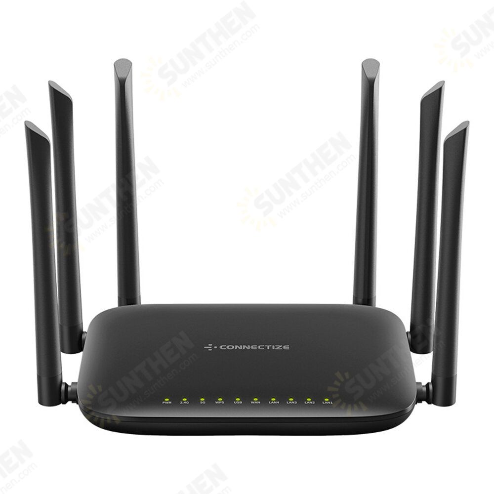 AC2100 Wireless Router Dual Band 2.4G/5G Gigabit WiFi Router US/EU Plug ...