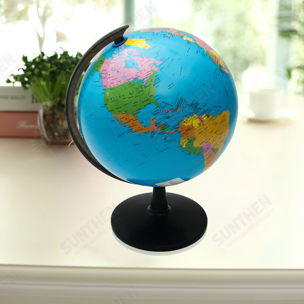 32cm Swivel World Globe Map Desktop Decor Kids Children Educational ...
