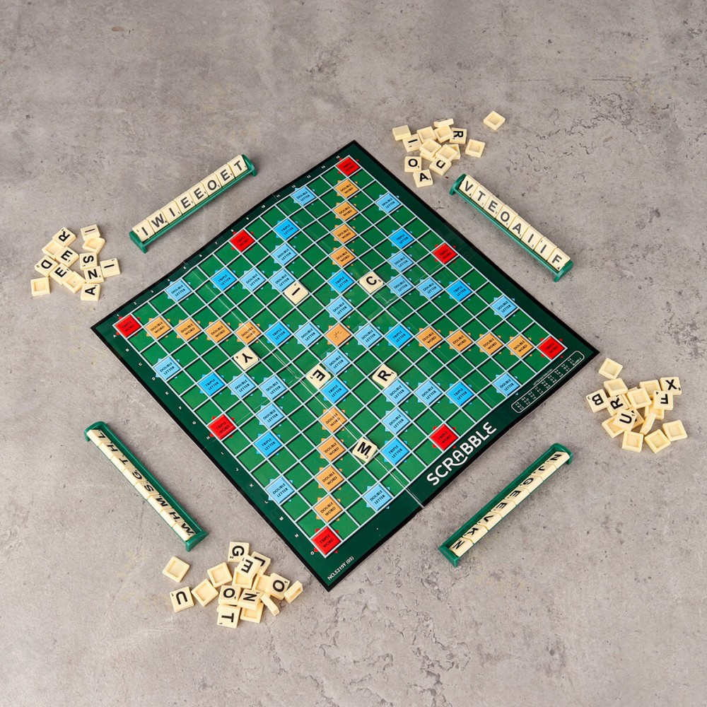 Classic Crossword Board Game Learn English Spelling Intelligent Puzzle ...