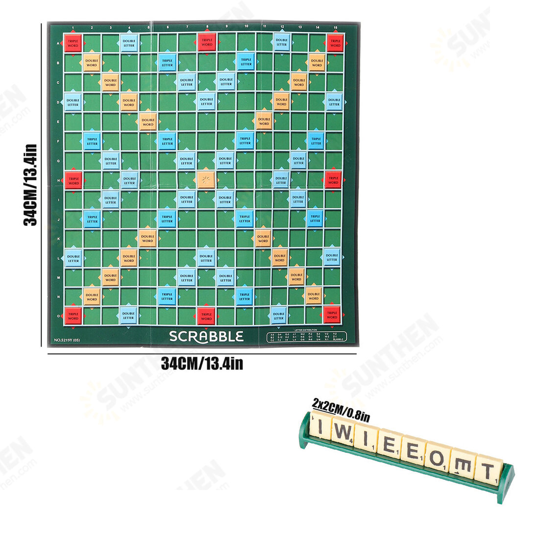 Classic Crossword Board Game Learn English Spelling Intelligent Puzzle ...