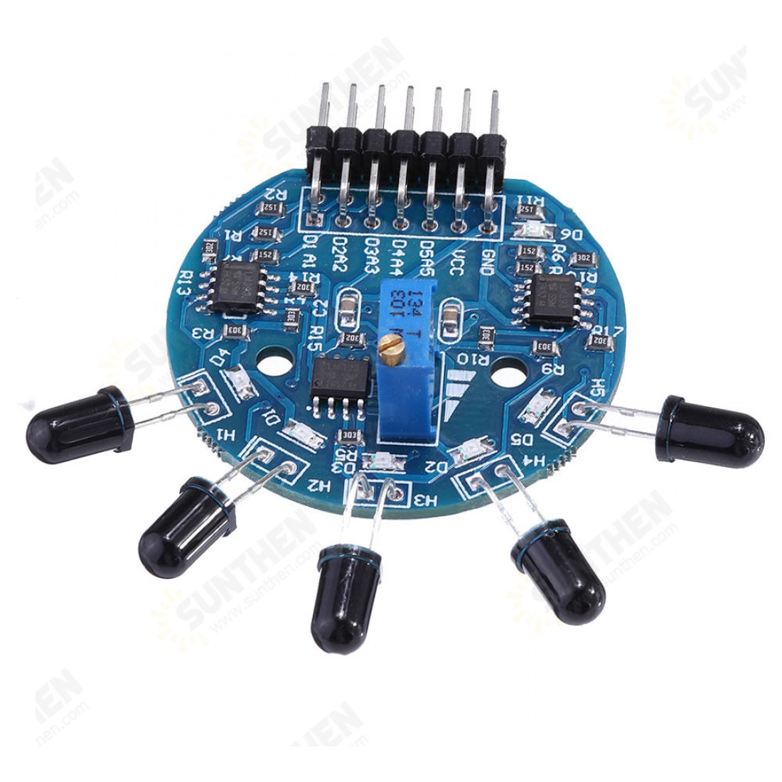 5 Channel Flame Sensor Module Analog Dgital Dual Output Fire ...