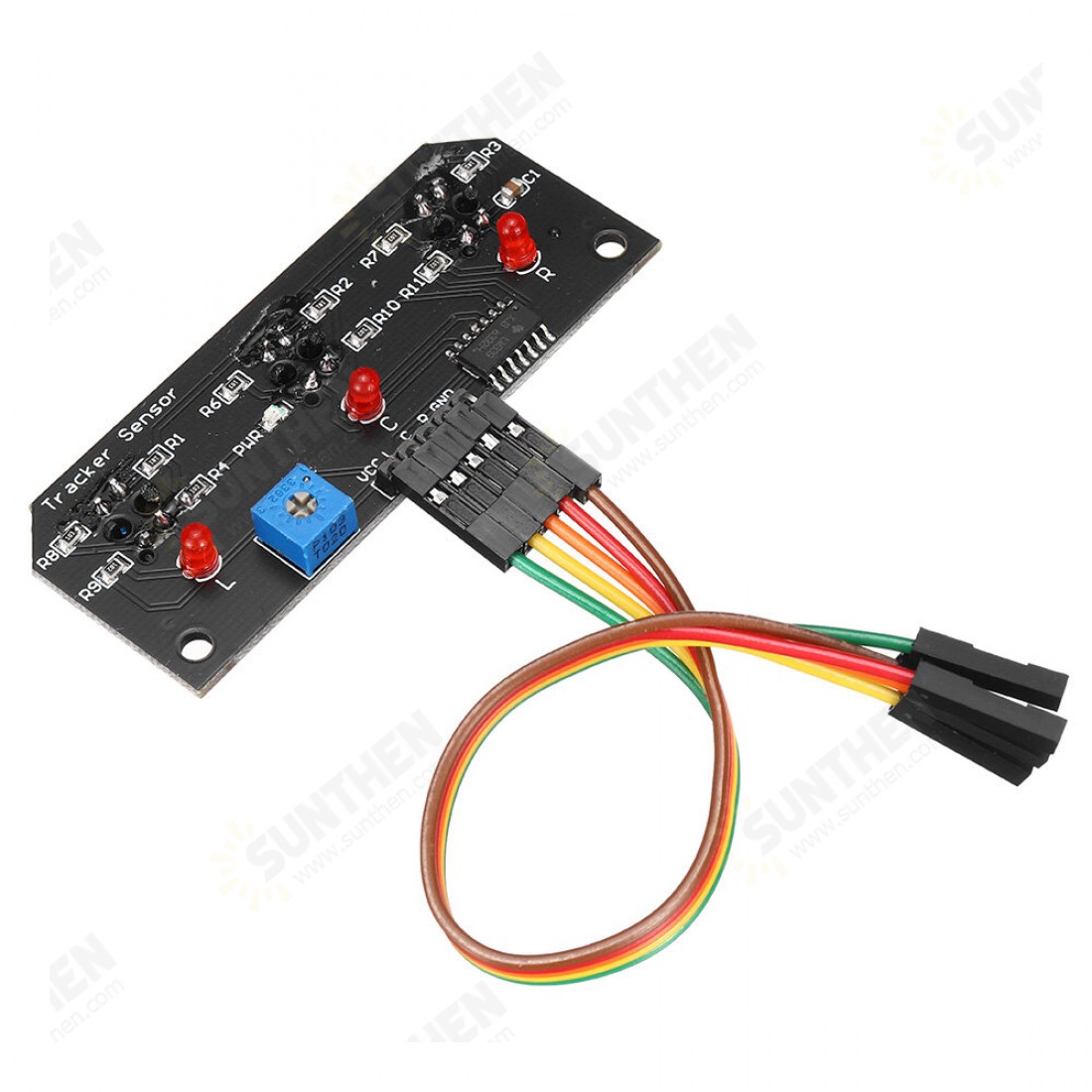 DC 5V 3 Channel Infrared Line Tracker Sensor Module Trio Output ...