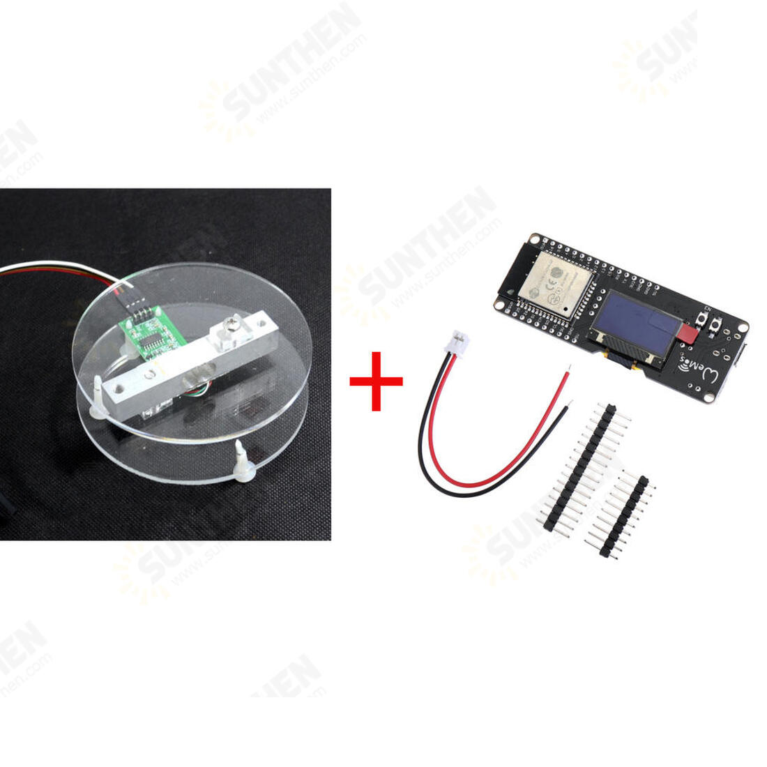 ESP32 0.96 OLED HX711 Digital Load Cell 1KG Weight Sensor Board ...
