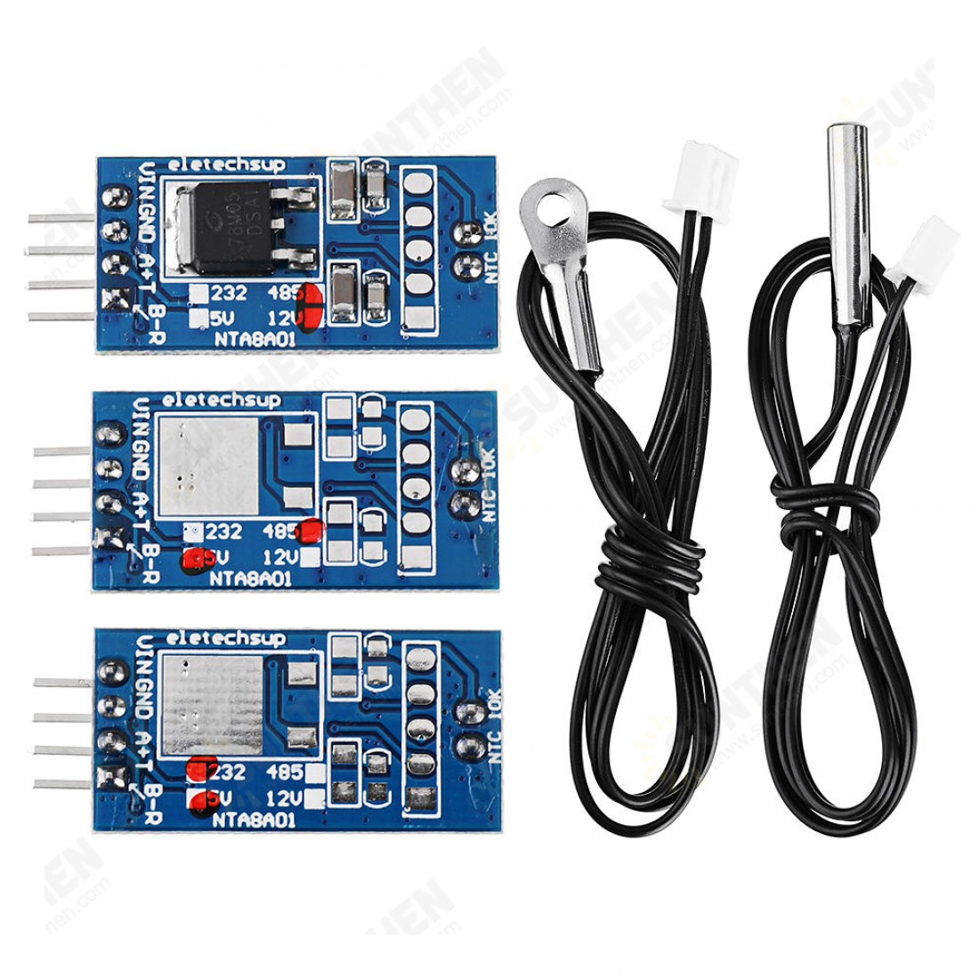 RS485 TTL RS232 Temperature Sensor Converter Module for 10K 3950 NTC ...