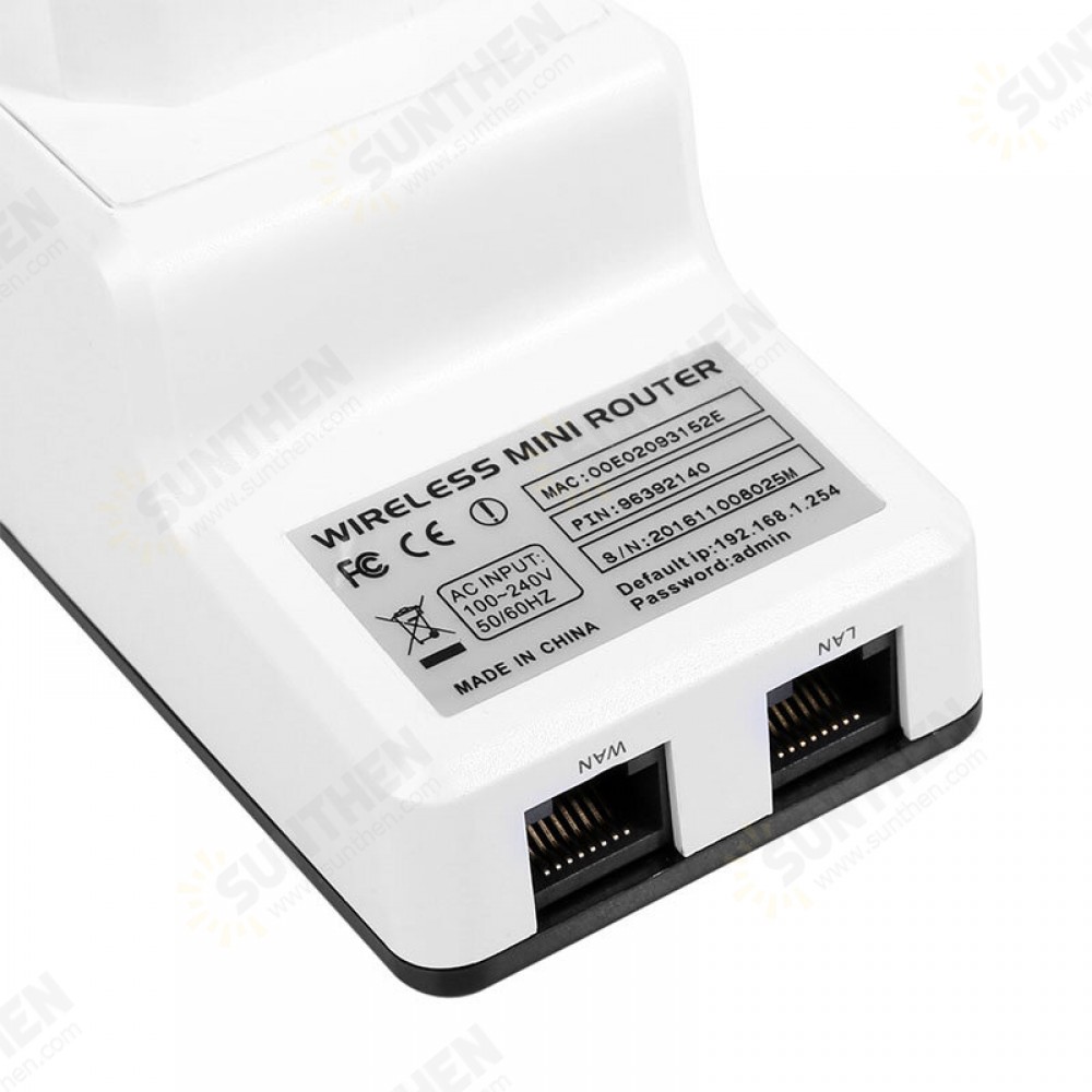 300Mbps Wireless Range WiFi Repeater Signal Booster Amplifier Router F ...