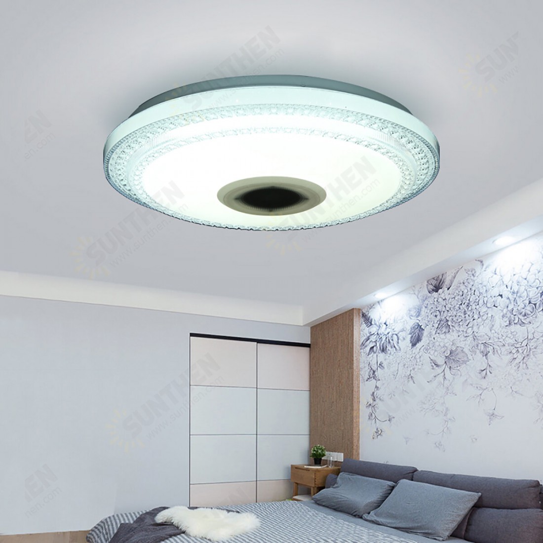 120W/200W bluetooth LED Ceiling Light RGB Music Speeker Dimmable Lamp ...