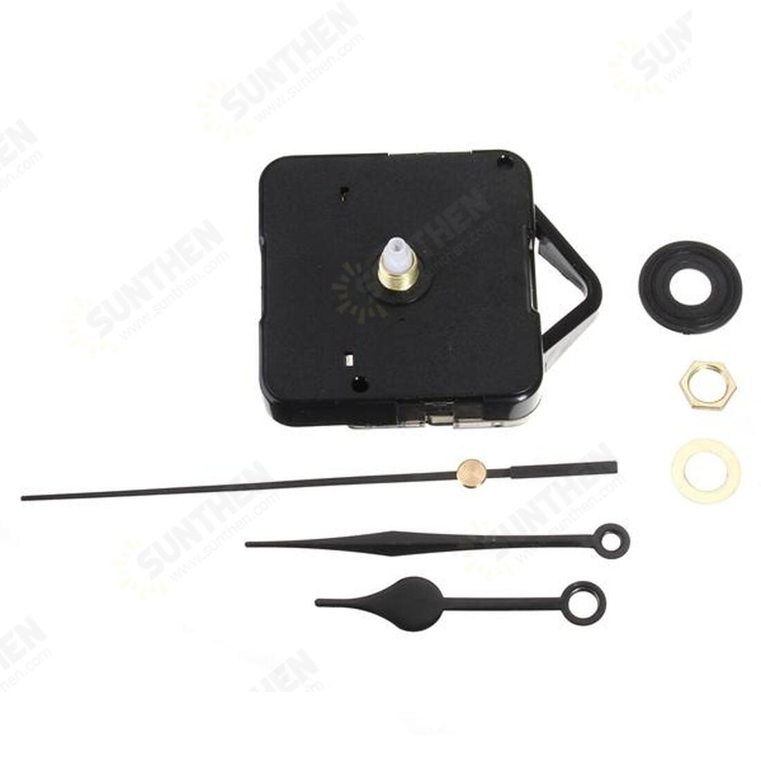 Black Hands DIY Quartz Clock Silent Movement Kit