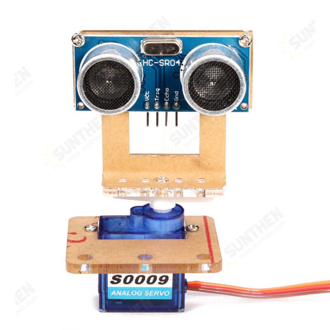 Smart Robot Acrylic Mounting Servo Bracket For Ultrasonic Ranging ...