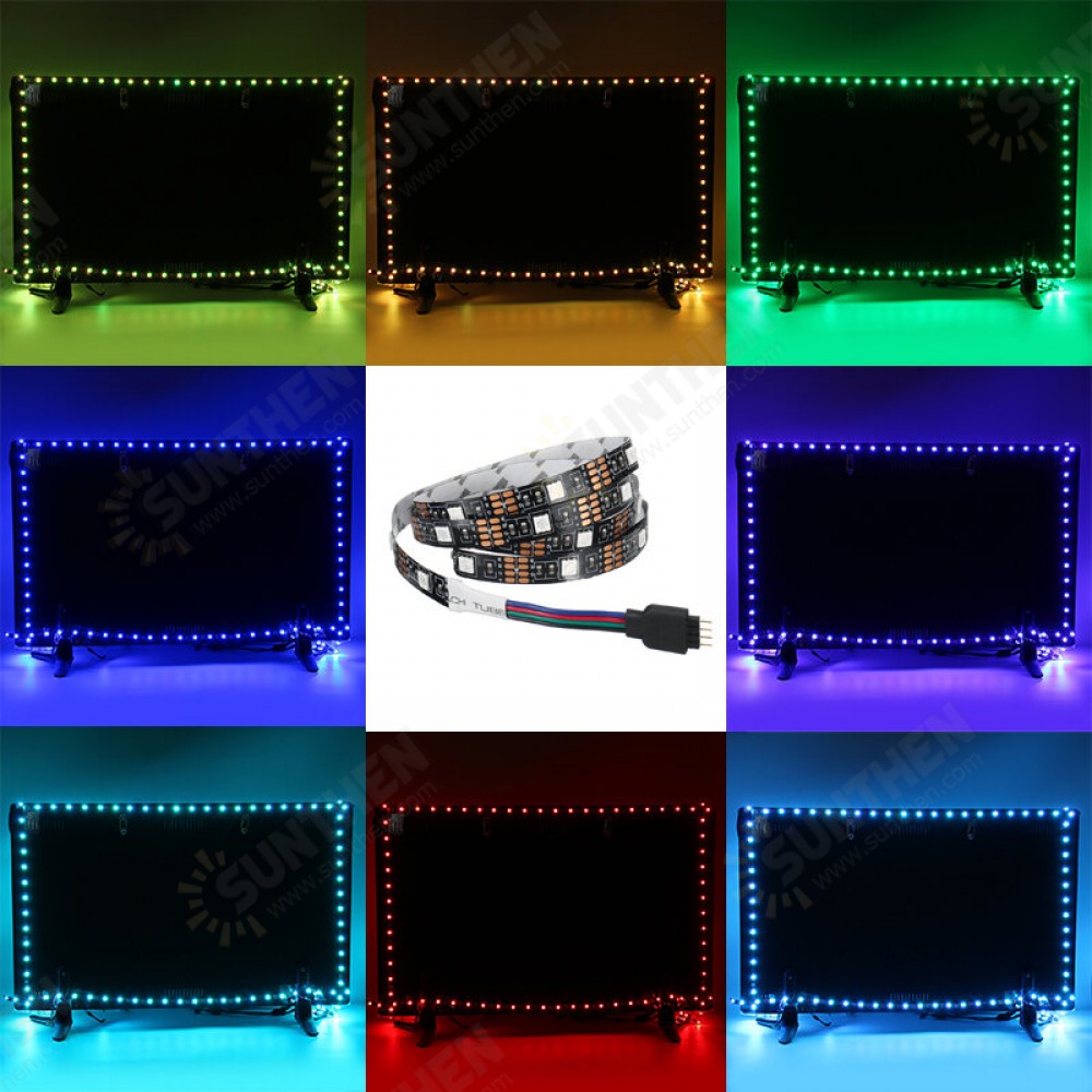 RGB LED Light Strip bluetooth APP+Remote+Voice Control Ceiling 5050 ...