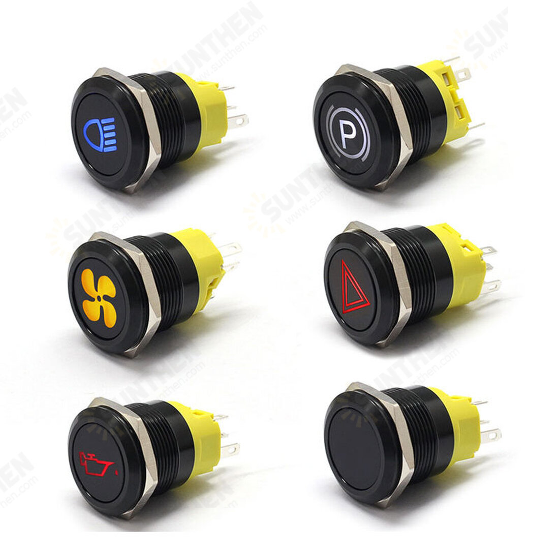 22mm Metal Push Button Switch Dashboard Custom Symbol For Universals ...