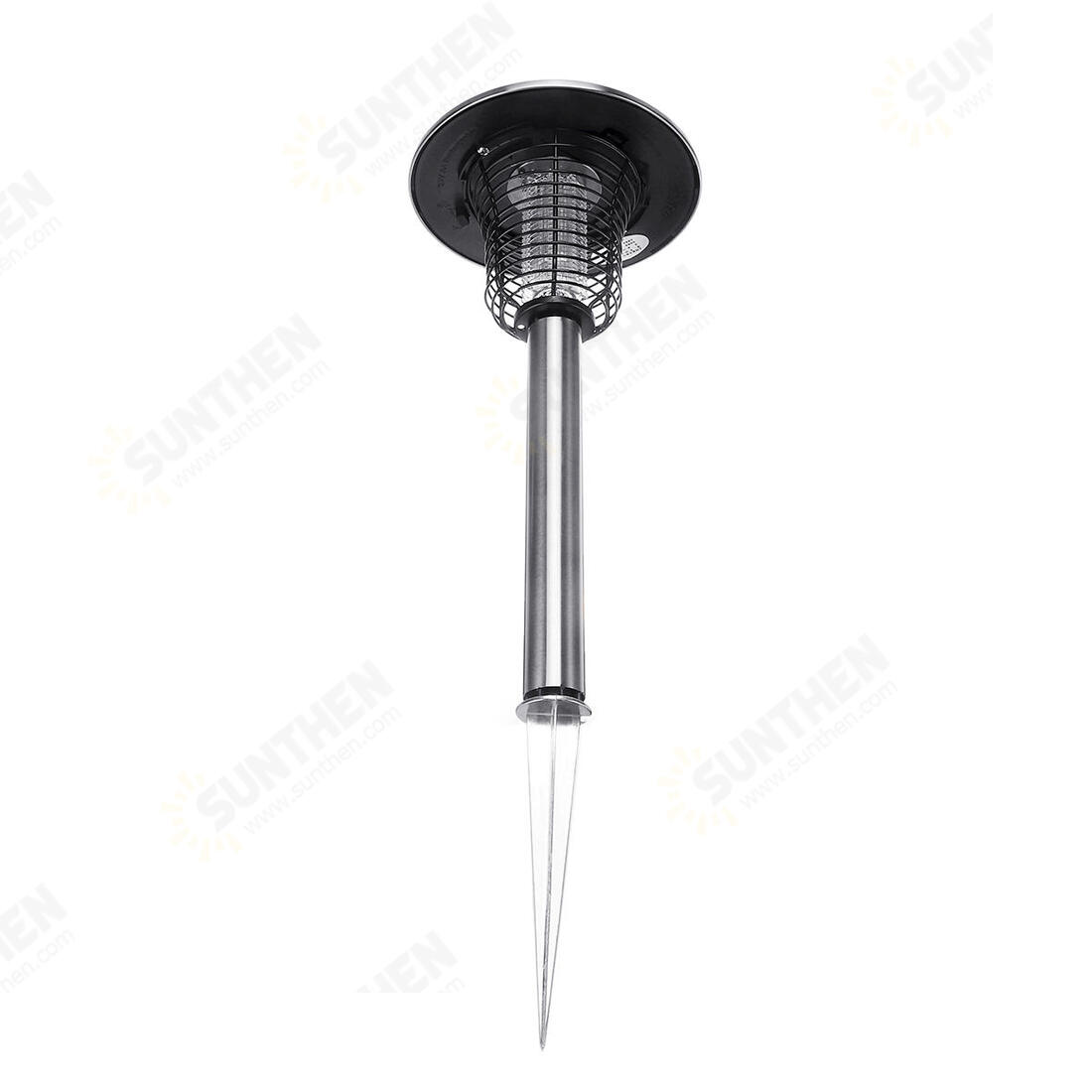 Solar Electric Shock Mosquito LED Light Fly Bug Insect Zapper Killer ...