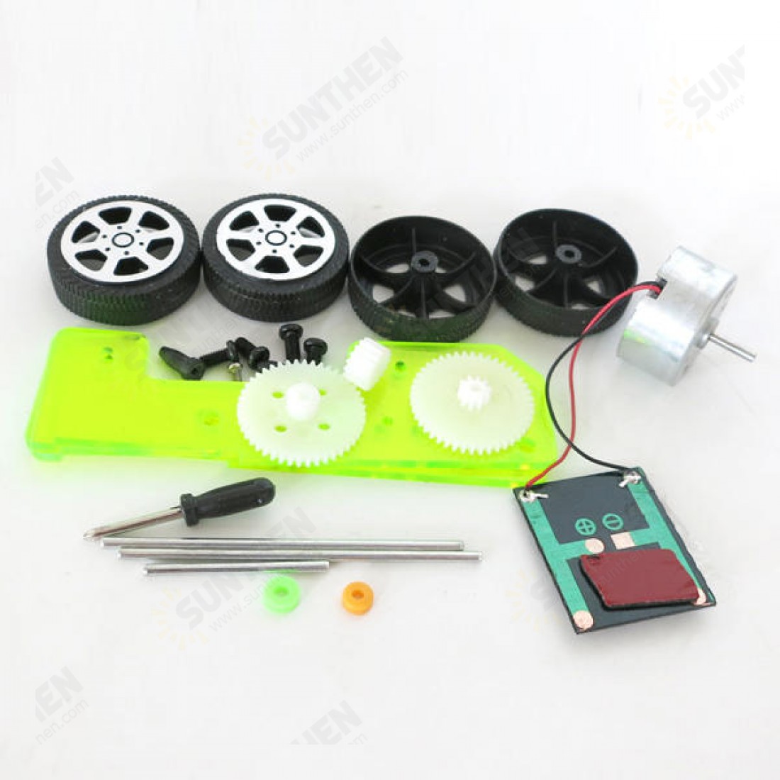 DIY Solar Powered Car Physics Experiment Science and Technology Puzzle ...