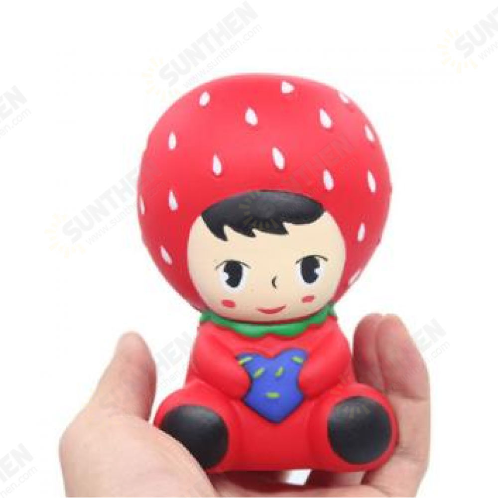 Squishy Strawberry Princess 10CM Slow Rising Rebound Jumbo Toys With ...