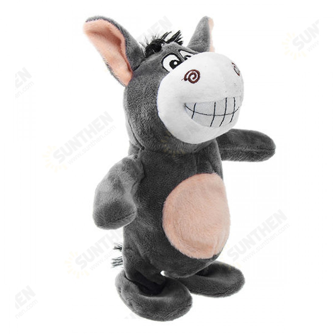 20cm Talking Donkey Sound Record Stuffed Animal Plush Cow Walking ...