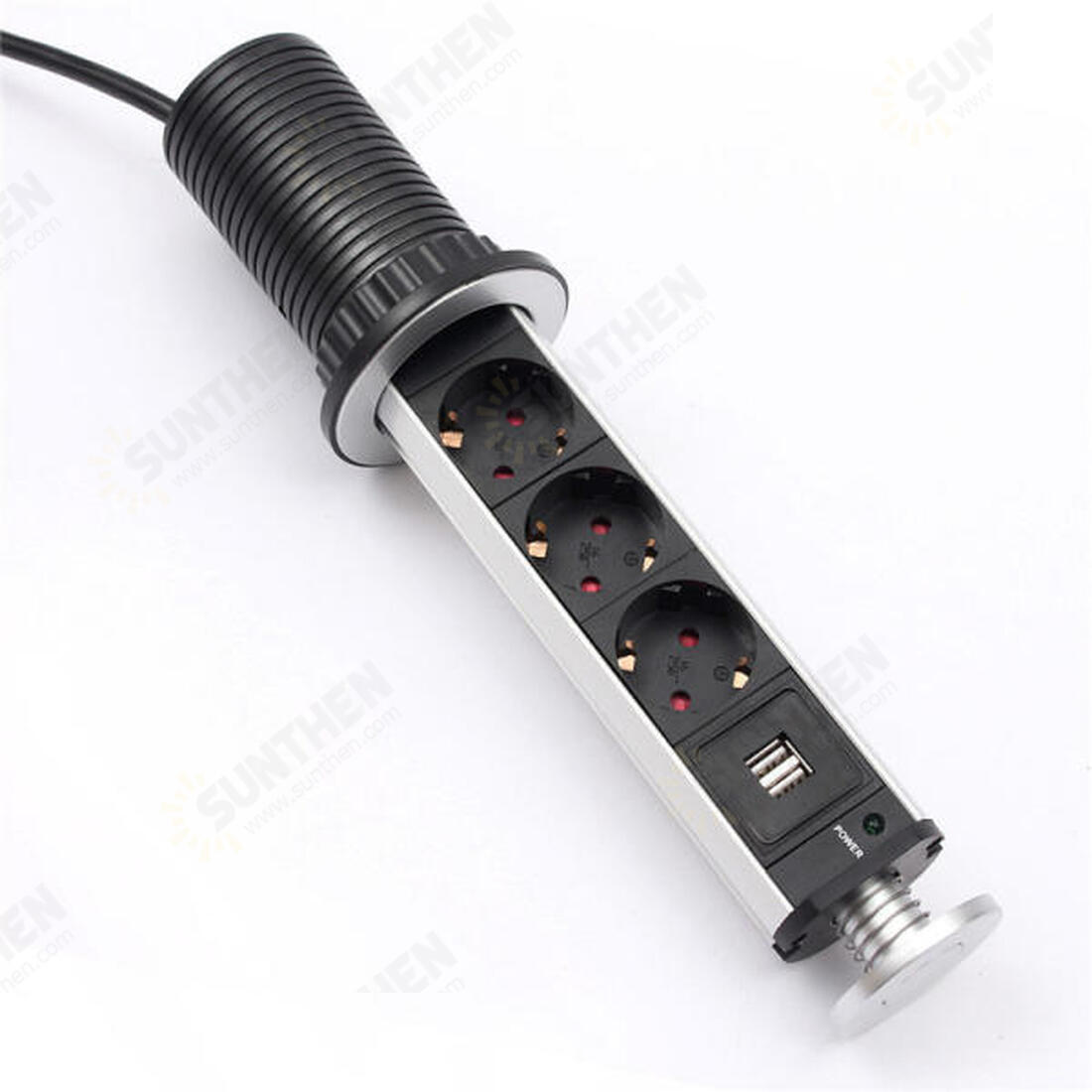 Pop Pull Up Power Pod Socket Kitchen Worktop Desk Socket Extension Lead ...
