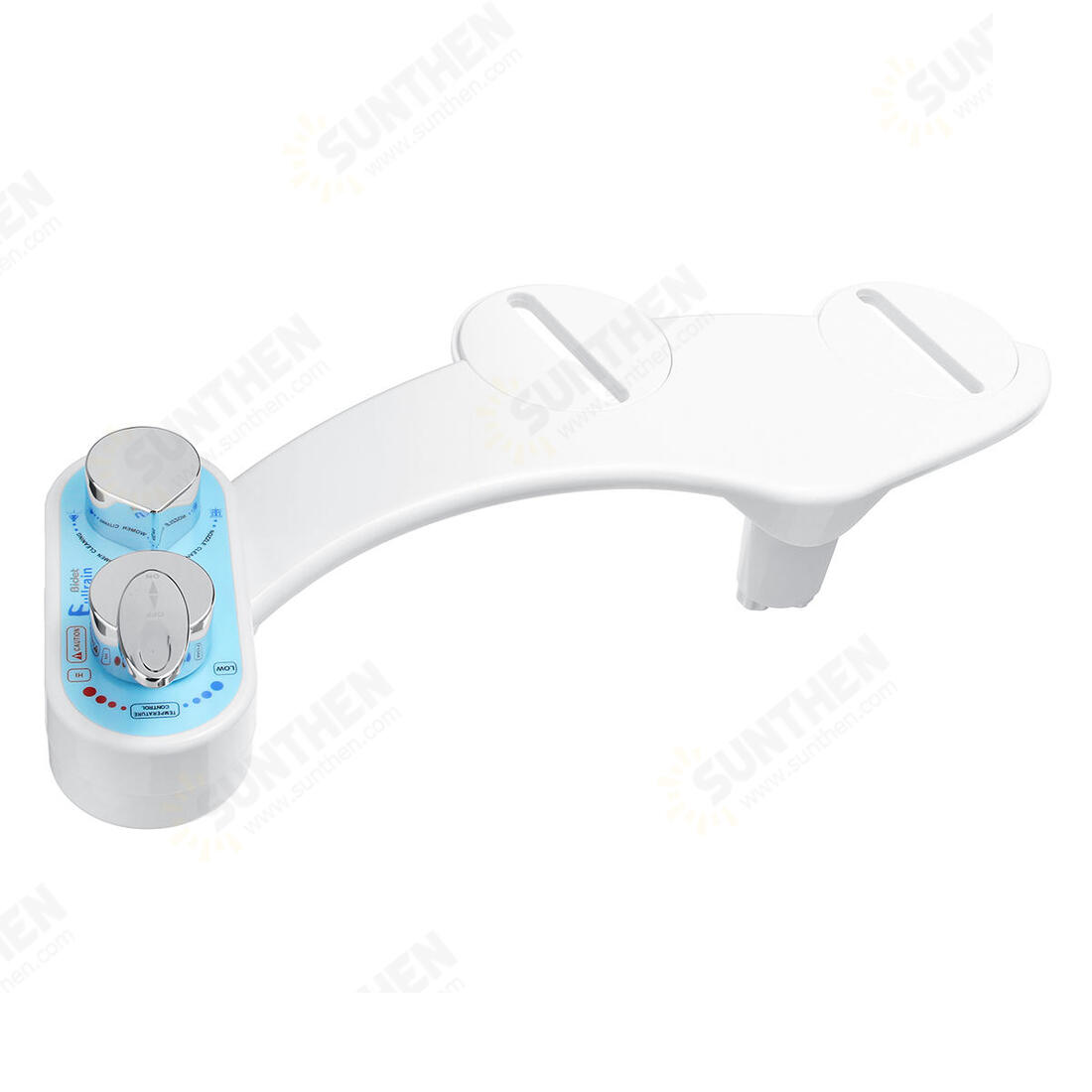 Toilet Bidet Hot/Cold Water Dual Spray Non-Electric Mechanical Self ...